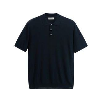 Roberto Collina Homme, Tops, Bleu, Taille: M Polo en maille