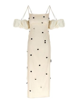 Jacquemus Robe Au Genou - Blanc