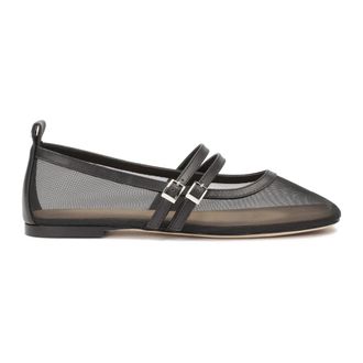 Kazar Mesh-Ballerinas mit zwei Riemen - - Shoes - Damen - Schwarzk - 40 EU
