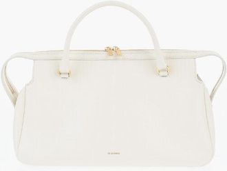 Jil Sander Crocodile Effect Leather Handbag Gr&ouml;&szlig;e Unica