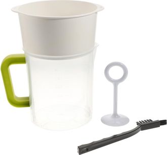 Cabilock 4 Nussmilch-Sieb Nussmilchbeutelsieb Saftsieb Mandelmilchfilter Nut Milk Bag NußMilchbeutel Joghurt Sojamilchsieb Handhaben Filtersieb Zellstoffbecher