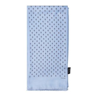 Tom Ford Homme, Accessoires, Bleu, Taille: ONE Size Paisley Scarf