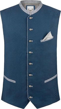 Stockerpoint Markus Herren Trachtenweste, Blau, 48