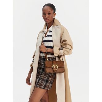 Pinko Handtasche PINKO Love One Mini Cl. AI 25-26 PLTT 100059 A2OR Braun