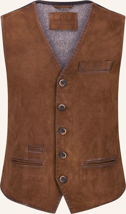 Milestone Lederweste Msrenzo beige