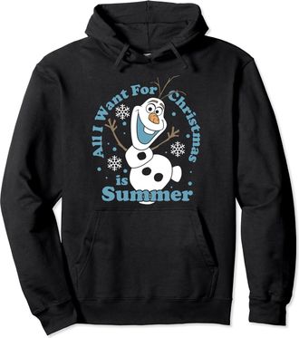 Disney Frozen Olaf All I Want For Weihnachten Is Summer Pullover Hoodie