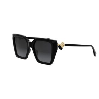 Fendi FF Diamant Sonnenbrille - - Accessories - Damen - Schwarzk - ONE SIZE