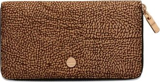 Borbonese portefeuille à fermeture zippée - Marron