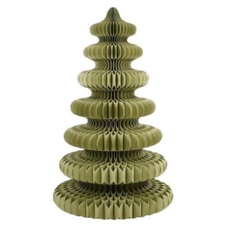 Mica Mica Decorations Sapin de No&euml;l en Papier XXL - Christmas Tree Artificiel Pliable - H212 x &Oslash;148 cm - FSC 100% - Vert