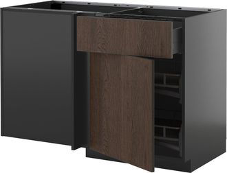 IKEA METOD / KNIVSHULT Eckunterschrank m Schublade+Auszug
