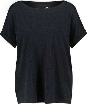 Juvia Damen Loungewear T-Shirt CO Slub Boxy