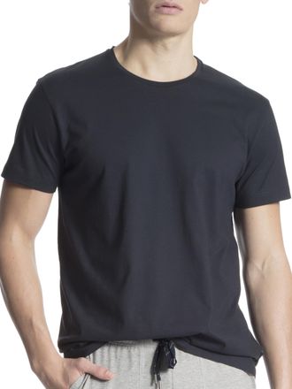CALIDA Remix Basic Sleep T-Shirt Herren, aus 100% Baumwolle, Rundhalsausschnitt