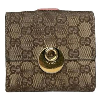 Gucci Portefeuille Vintage Pre-owned - Femme - Pre-owned - Beige - Taille: ONE Size