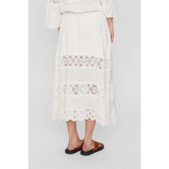 N&uuml;mph Nugaia Skirt 704316 - - Skirts - Damen - Wei&szlig; - XL