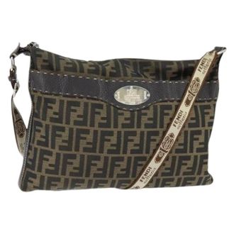 Fendi Pre-owned Canvas Cross Body Bag - - Pre-owned - Damen - Braun - ONE SIZE