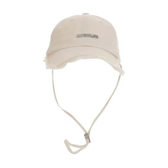 Jacquemus Homme, Accessoires, Beige, Taille: 60 CM La Casquette Artichaut Hat