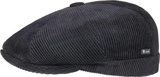 LIPODO Casquette 8 Panel Cordial Homme - Made in Italy Plate Gavroche avec Visiere, Doublure, Doublure Hiver Automne-Hiver - L (58-59 cm) Bleu