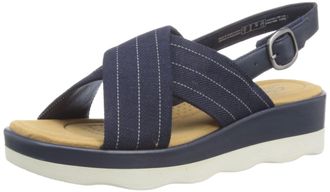 Clarks Damen Clara Cove Sandale, Navy, 41.5 EU
