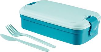 Curver 6302082 Lunch & Go Futternapf, Kunststoff, 23 x 12 x 7 cm, Blau