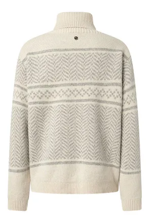 Joop Rollkragenpullover Korol hochwertiges Jacquardmuster, mit Kaschmiranteil