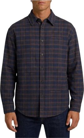 Off-white Oversize Stepp-Flanellhemd - - Shirts - Herren - Blau - S