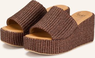 &Egrave; Mia &Egrave; Mia Plateau-Wedges braun