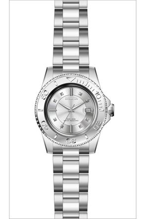 Invicta Pro Diver 49918 Herrenuhr - Quarzwerk - Edelstahl mit silbernem Zifferblatt - 40 mm