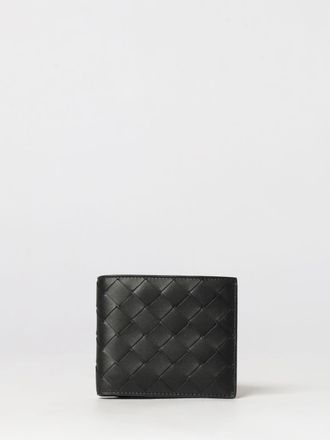 Bottega Veneta Portefeuille bifold en cuir de veau tress&eacute;
