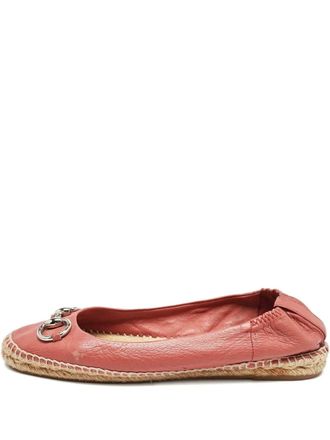 Gucci espadrilles en cuir - Rouge