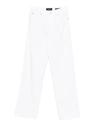 7 For All Mankind Jean Droit - Blanc