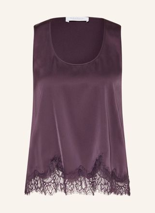 Rich & Royal Satintop Mit Spitze lila