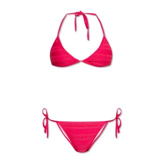 Balmain Bikini mit Logo-Druck - - Swimwear - Damen - Rosa - M