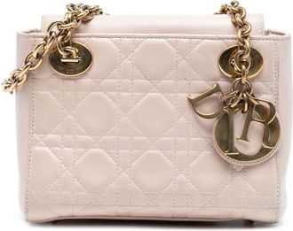 Dior Hobo Bags - Lambskin Cannage Lady Dior Double Chain Bag - Gr. unisize - in Gold - für Damen
