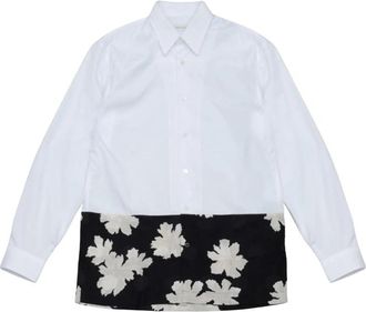 Dries Van Noten Homme, Chemises, Multicolore, Taille: XL Contrast Cotton Shirt