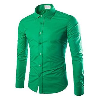 Generic Chemises habill&eacute;es &agrave; manches longues pour homme, coupe droite, chemises d&eacute;contract&eacute;es pour hommes, chemises Oxford classiques pour hommes, chemise &agrave; m