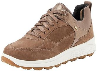 Geox Womens D Spherica 4x4 B ABX Sneaker, DK Taupe Lead, 42 EU