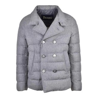 Herno Giaccone Doppiopetto - - Jackets - Herren - Grau - M