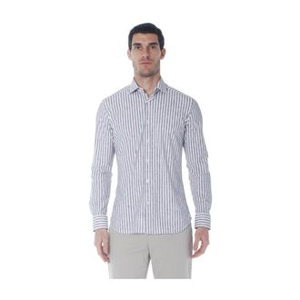 Caliban Camicia in tessuto tecnico no stiro rigata - - Shirts - Herren - Mehrfarbig - 3XL