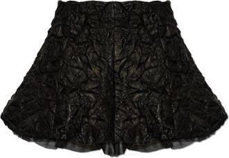 Avavav Avavav, Femme, Jupes, Noir, Taille: 40 FR Kelly Leather Mini Tulle Skirt