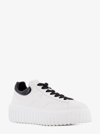 Hogan Womens Sneakers Low-Top H-Stripes Leather White Trainers