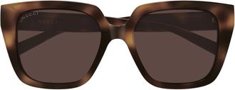 Gucci Oversized Square Sonnenbrille - - Accessories - unisex - Braun - 54 MM