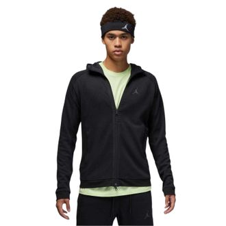 Nike Air Jordan Hoodie mit durchgehendem Rei&szlig;verschluss f&uuml;r Herren, Dri-FIT (Schwarz)