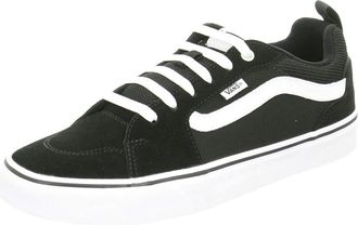 Vans Herren Vans Gr&ouml;&szlig;e 42,5, Filmore Sneaker Schwarz & Wei&szlig; Wildleder & Mesh Canvas Sportschuhe, Low-Top Turnschuhe f&uuml;r Herren, Leichte Herrenschuhe von Va