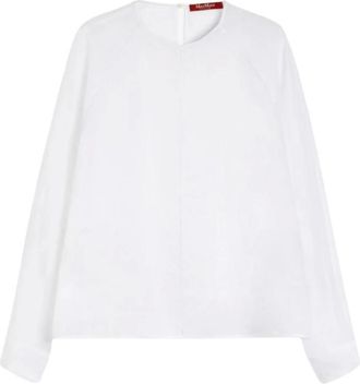 Max Mara Damen, Blusen & Hemden, Weiß, MGröße
