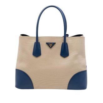 Prada Sac bandouli&egrave;re en toile Pre-owned - Femme - Pre-owned - Beige - Taille: ONE Size