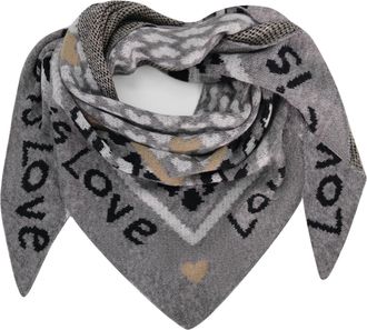 Glamexx24 Damen Winterschal Dreiecksform Schal: W&auml;rme Halstuch Trend Sehr Weicher Liebe Muster, Mischfarbe