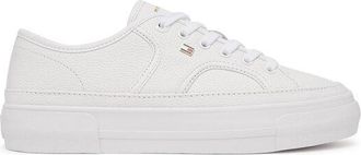 Tommy Hilfiger Sneakers Platform Vulc Piping Ltr FW0FW09393 Wei&szlig;