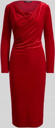 Lauren Ralph Lauren Midikleid mit Wasserfallausschnitt