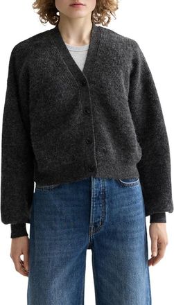 Scotch & Soda Damen Fuzzy Relaxed-fit Cardigan Sweater Vest, Charcoal Melange, XS EU