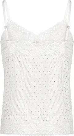 John Richmond Femme, Tops, Blanc, Taille: 42 FR Openwork Strap Top